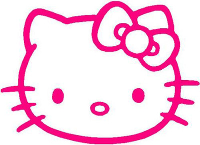 Hello Kitty Head Outline