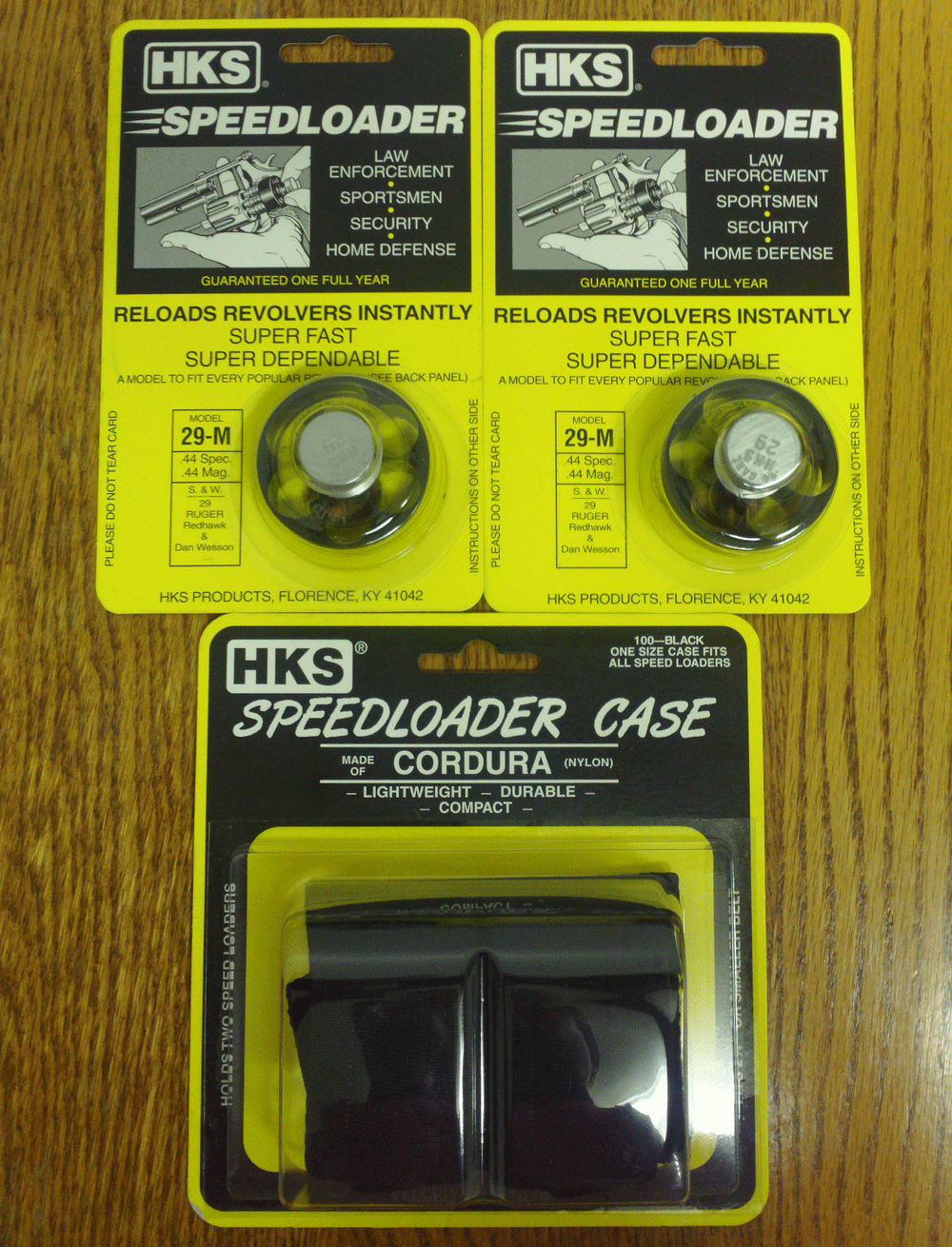 (2 PACK with Pouch) HKS 29-M Speedloaders [6-shot .44 Mag/.44 Spec ...