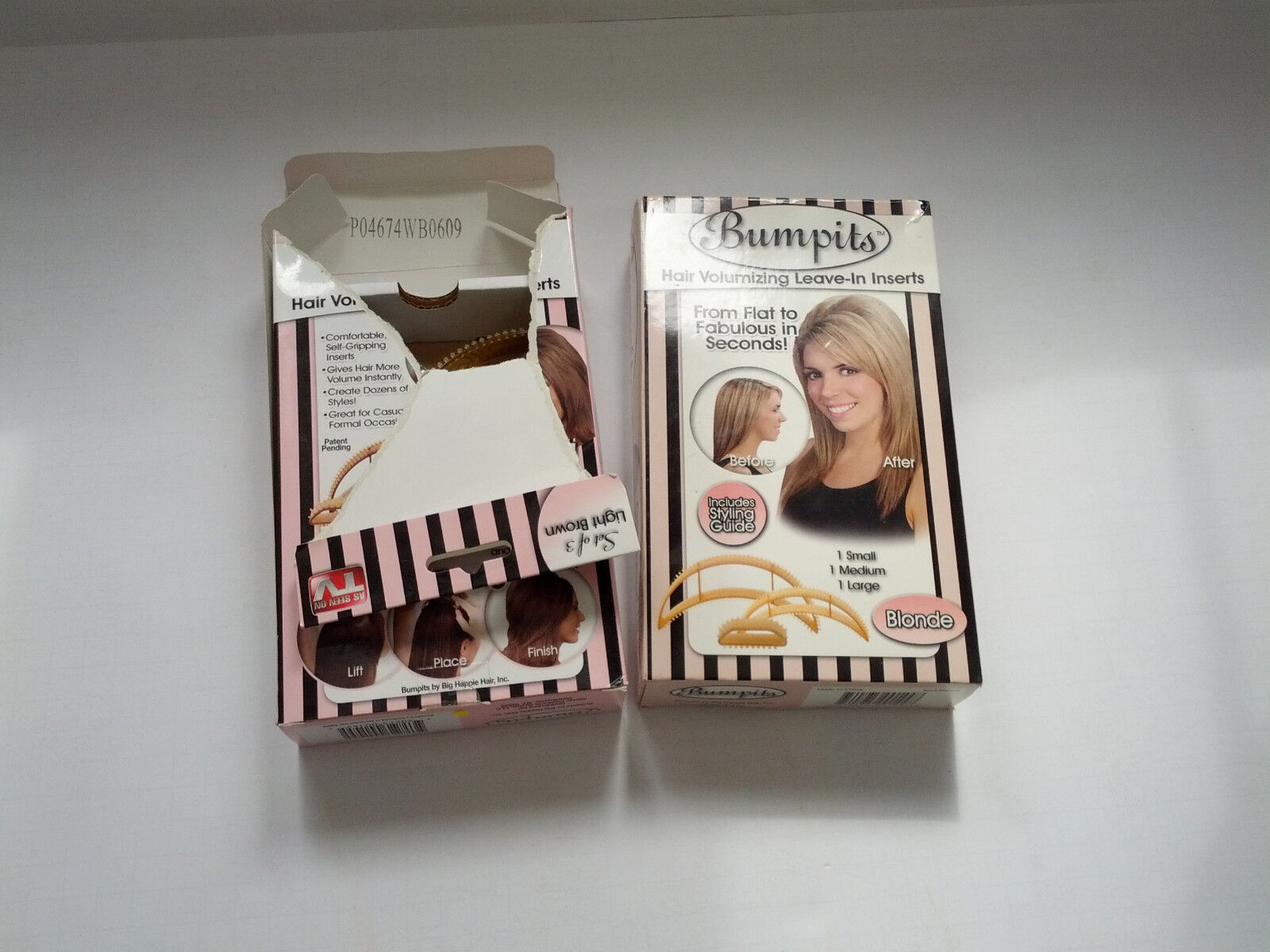 Bumpits hair voumizing leave in inserts blonde and light brown sets ...