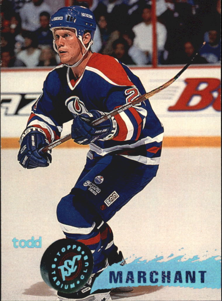 1995-96 Stadium Club Oilers Hockey Card #102 Todd Marchant | eBay