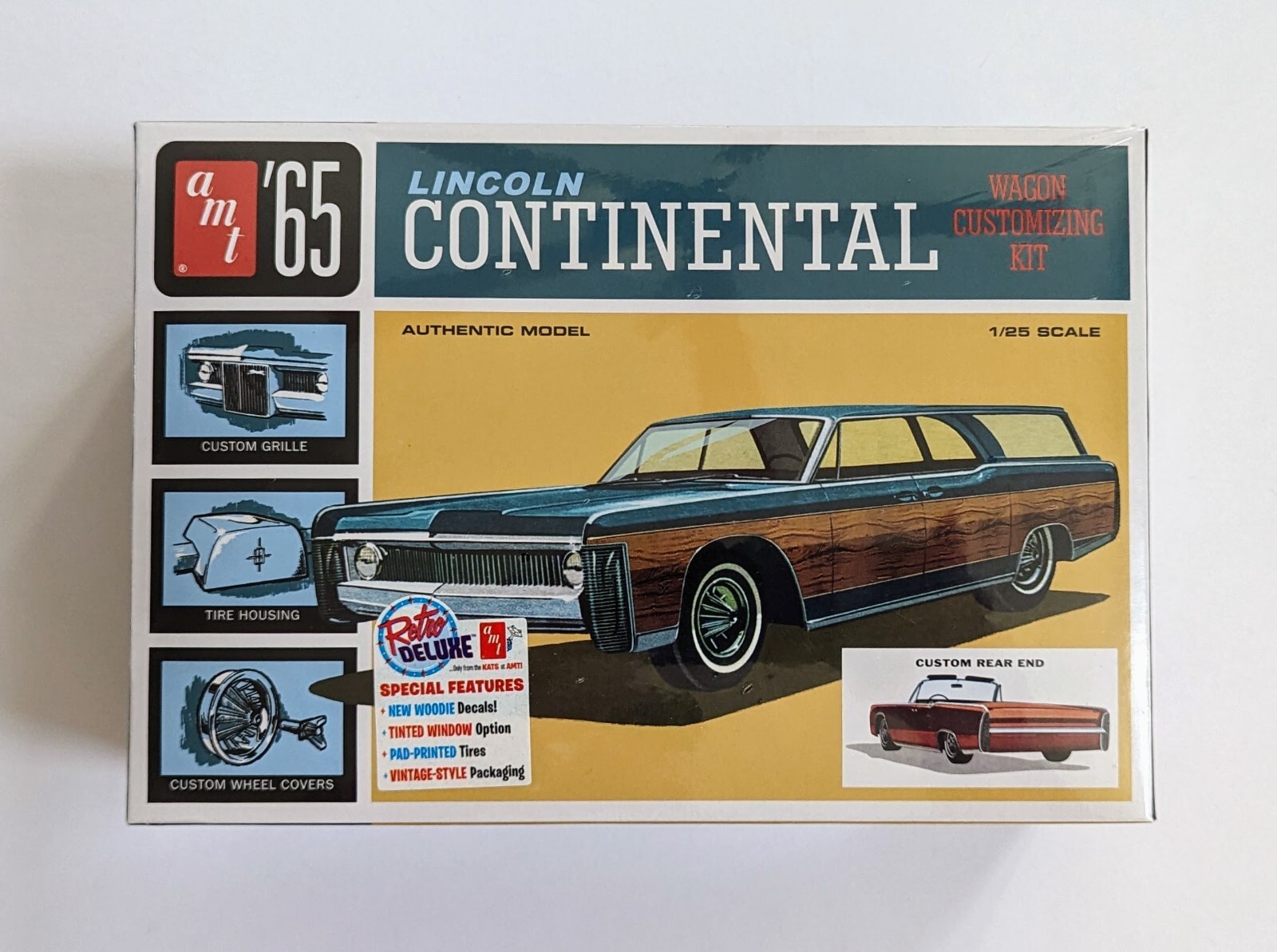 AMT 1081/12 1965 Lincoln Continental Station Wagon Plastic Model Kit -1 ...