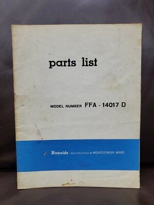Original Wards Riverside Moped / Scooter Spare Parts List Booklet ...