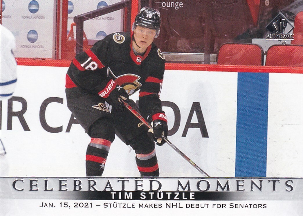 20-21 SP AUTHENTIC CELEBRATED MOMENTS - TIM STUTZLE #114 OTTAWA ...