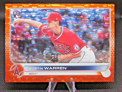 2022 TOPPS SERIES 2 #495 AUSTIN WARREN ORANGE ICE FOILBOARD 264/299 ...