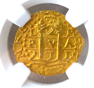 Gold Doublon Felipe Ii Coin Treasure Spanish Armada Coin
