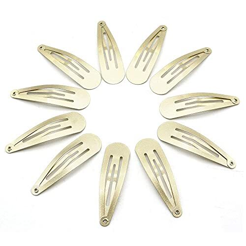 Dofash 5CM/2IN Blonde Christmas Hair Clips for Thick Hair Metal Snap ...