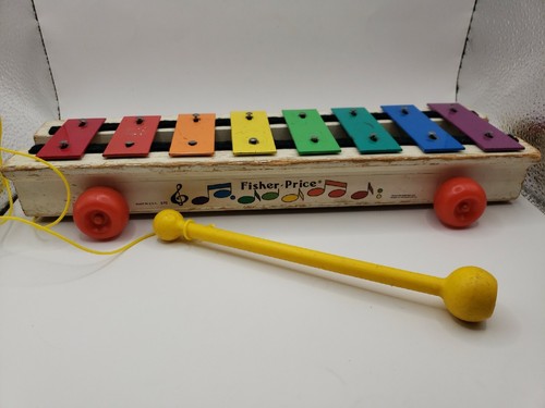 Vintage Fisher Price, Pull-A-Tune Xylophone with Box 1978 #870 | eBay