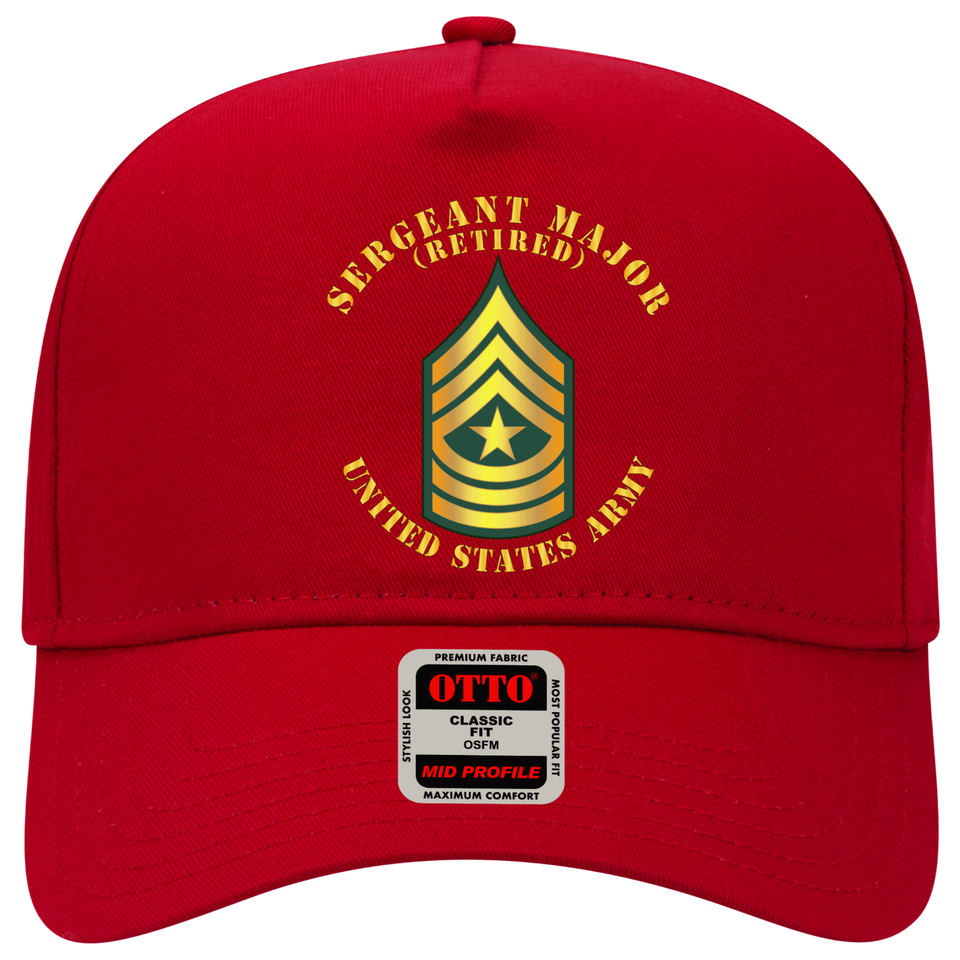 Baseball Cap - Army - Sergeant Major - SGM - Retired | eBay