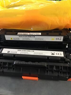 4 Toner Cartridge Black Color,yellow ,pink And BlueSet For Canon 118 | eBay