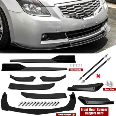 For Nissan Altima- Front Rear/ Bumper Lip Spoiler Splitter Body Kit ...