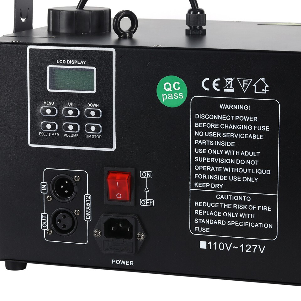 1500W Low Profile Hazer Haze Smoke Machine DMX Theater DJ Party Stage ...