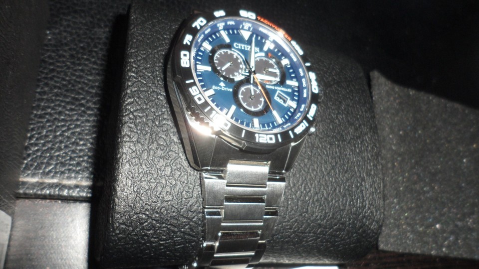 CITIZEN CB5034-58L Men's Eco-Drive Radio Controlled A.T. Chronograph ...