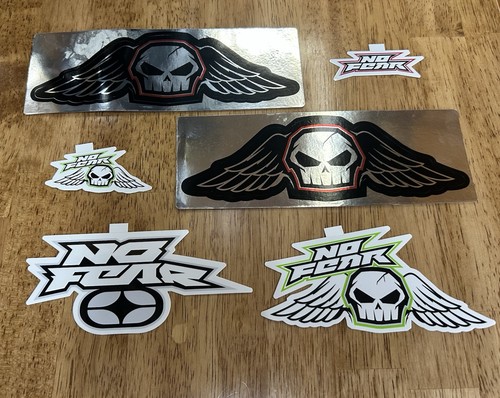 No Fear Sticker Decal Lot Of 6 Vehicle Motorcycle Car Truck Trailer All ...