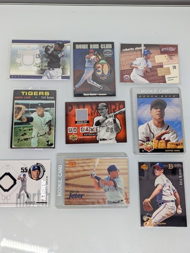 MLB Baseball Lot Of 9 Jersey Cards & Rookies | eBay