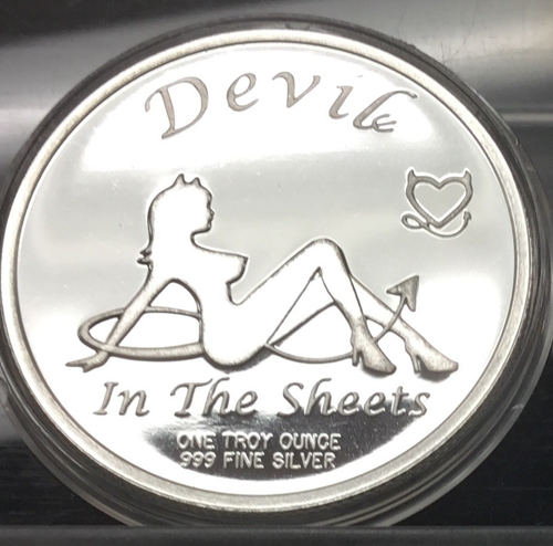 1 oz .999 Silver Angel in the Streets ~ Devil in the Sheets Adult SEXY, Capsule | eBay