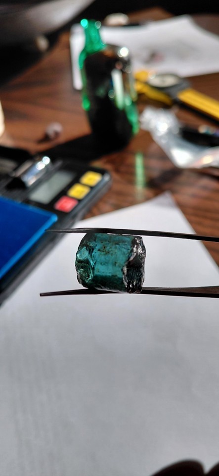 Tourmaline green facet rough 38.65 carats | eBay