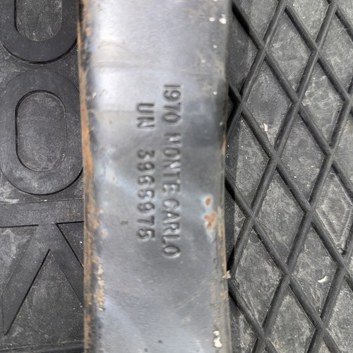 70-72 MONTE CARLO BUMPER JACK HOOK LOAD REST 3965975 NICE ORIGINAL GM ...