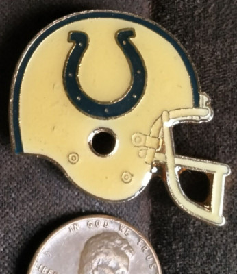 Indiana Colts 1984 Logo Helmet Pin Badge by Peter David | eBay