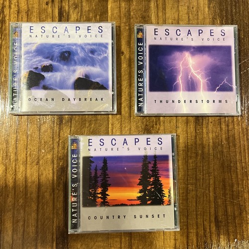 Escapes Nature’s Voice 3 CD Set Ocean Daybreak Thunderstorms Country ...
