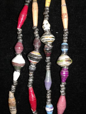 VINTAGE RARE EARLY BEAD FOR LIFE UGANDA 48" Eradicating Poverty One ...