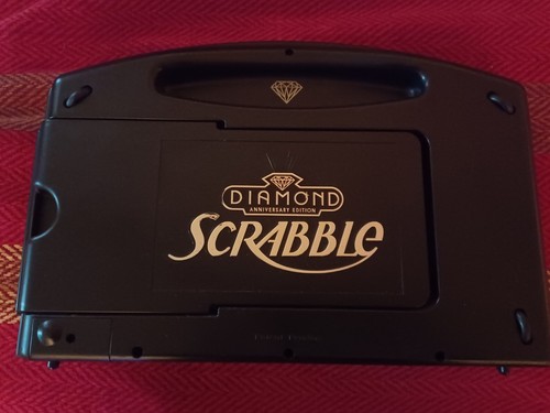 Diamond Anniversary Deluxe Scrabble Lock Tile Travel Case Hasbro Parker ...