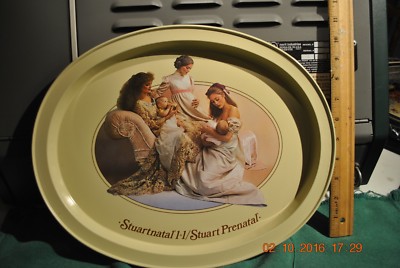 STUARTNATAL 1 +1. -- STUART PRENATAL - METAL SERVING TRAY IN PERFECT ...