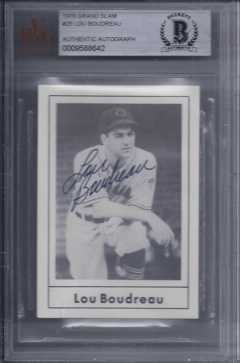 Lou Boudreau Signed 1978 Grand Slam - Beckett BAS | eBay