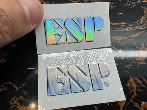 2Pcs Vinyl UV Waterproof Sticker Decal Discolored For ESP Guitar Bass ...