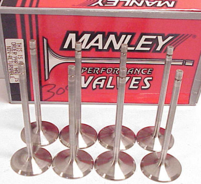 8 Manley 5/16" Titanium Intake Valves 5.750" Long 2.150" Head NASCAR ...