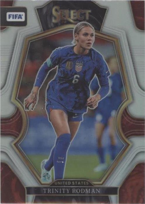 2022-23 Panini Select FIFA - Mezzanine Trinity Rodman #195 Silver Prizm ...