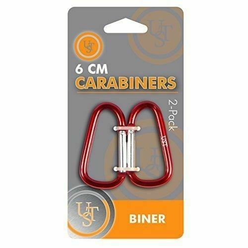Carabiner 6cm Back to School 2pk Survival Emergency Prepare Orange ...