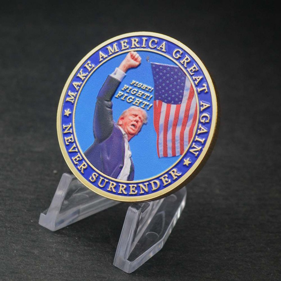 50pcs 2024 President Trump MAGA Commemorative Challenge Coin Never ...