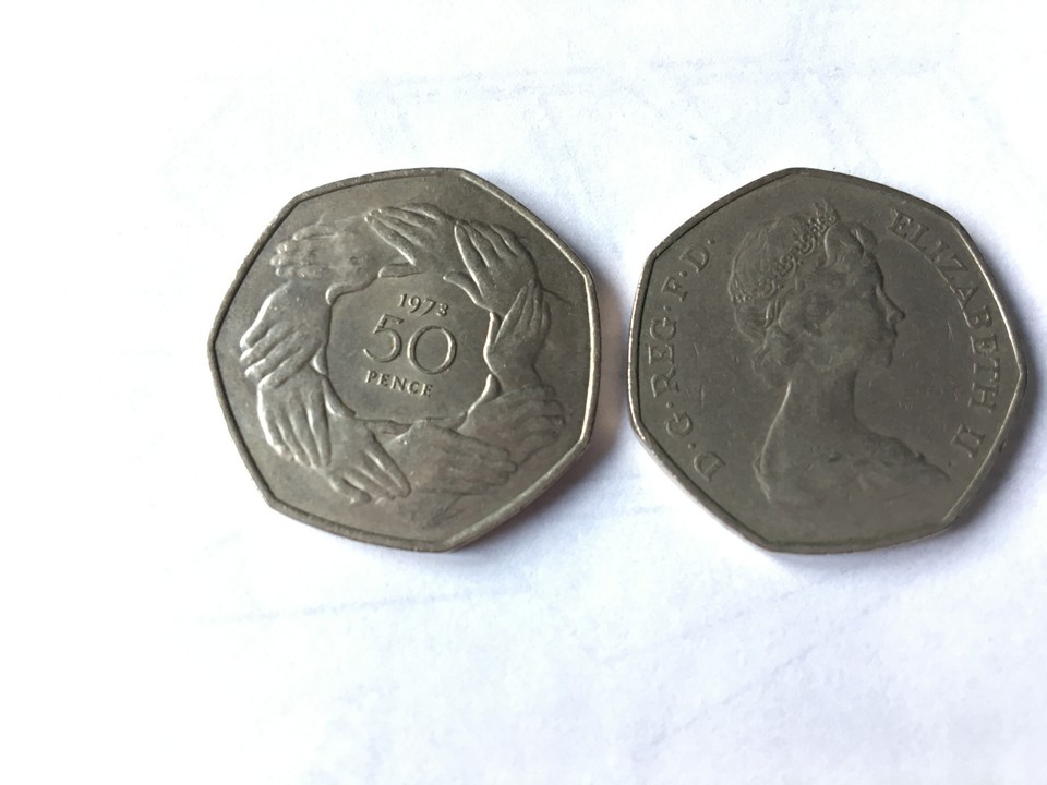 RARE LARGE/OLD 50p COINS HUNT 1969-1970-1985-1994 D DAY CHOOSE WHICH ...