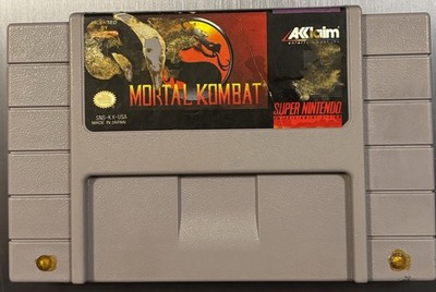 Mortal Kombat SNES Super Nintendo Cart | eBay