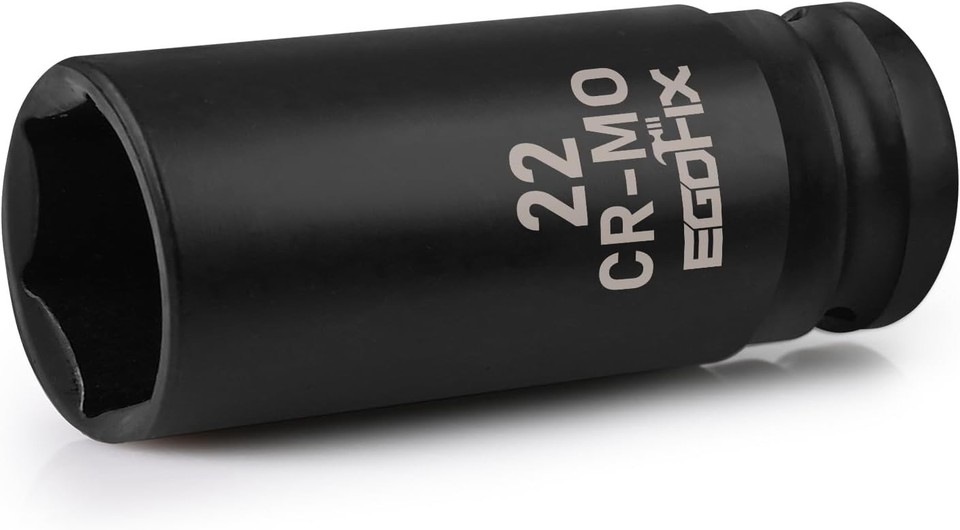 22mm Socket 1/2" Drive Deep Impact Metric Socket,CR-MO 6 Point | eBay