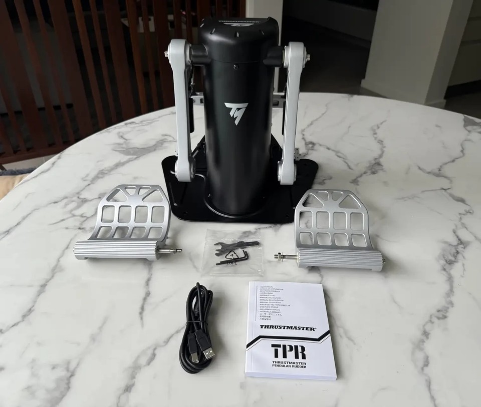 THRUSTMASTER TPR Pendular Rudder Pedale Metall Schwarz für PC | eBay