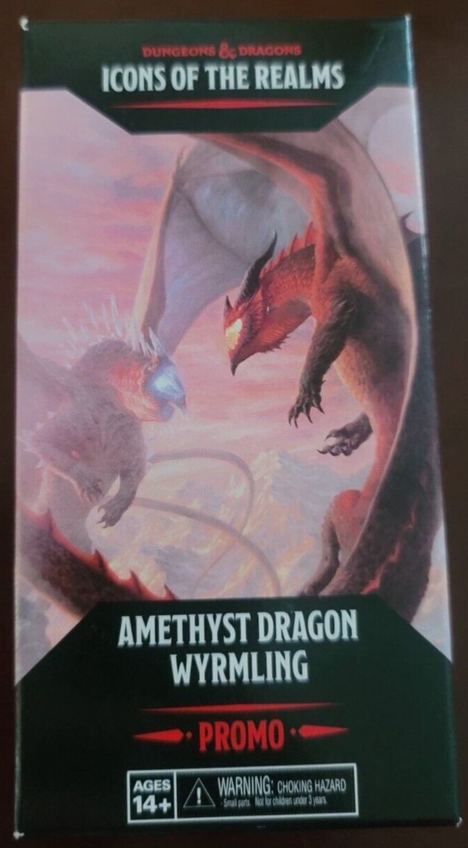 D&D Icons Of The Realms: Amethyst Dragon Wyrmling Promo | eBay