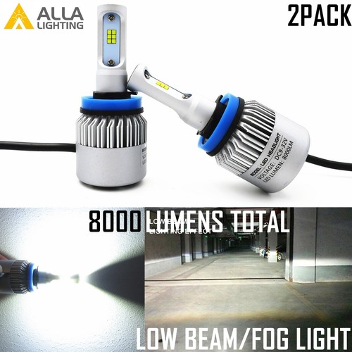 Alla Lighting H11 H9 H8 LED Headlight Kit Low Beam Fog Light Bulb ...