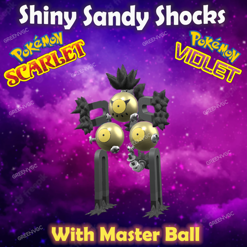 Shiny Sandy Shocks 6iv Battle Ready | Pokemon Scarlet and Violet | eBay
