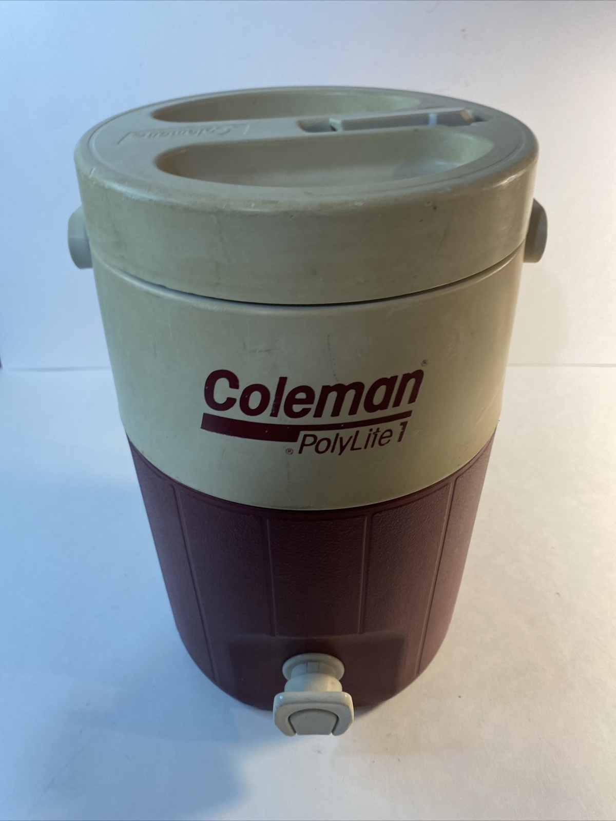 Vintage Coleman PolyLite 1 Gallon Water Jug Cooler 5591A Pour Spout ...
