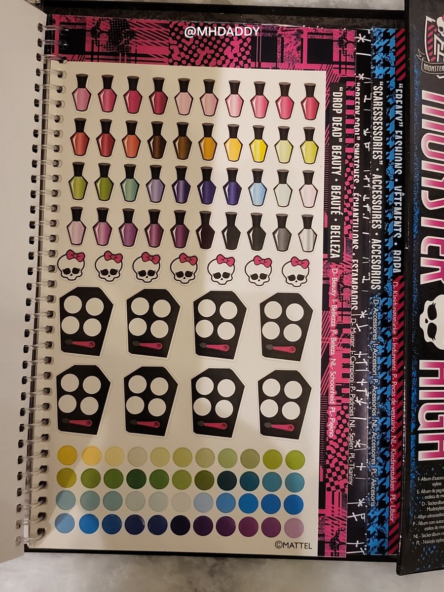 Monster High Printable Sticker Templates Unlabelled Clothes (another