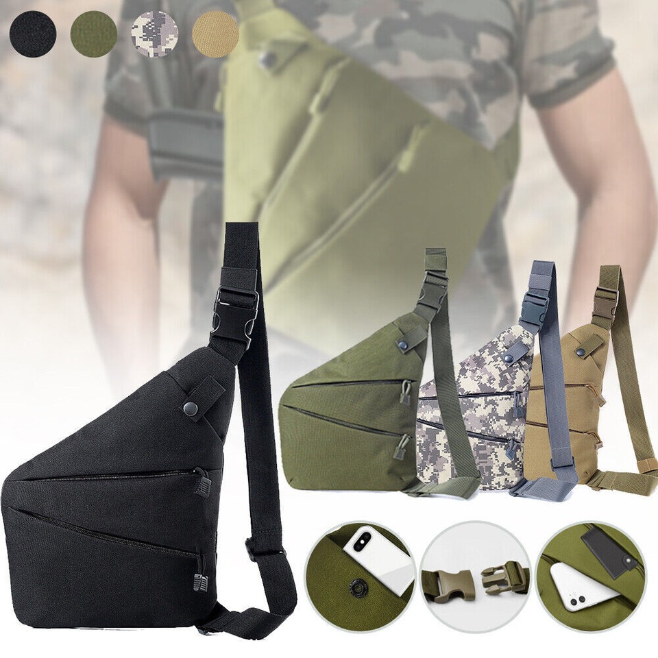 Men Backpack Tactical Sling Bag Chest Shoulder Fanny Pack Cross Body ...