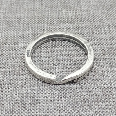 925 Sterling Silver Split Key Ring Clasp for Keychain Diameter 20mm | eBay