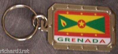 Nickel metal key ring National Flag Grenada NEW | eBay