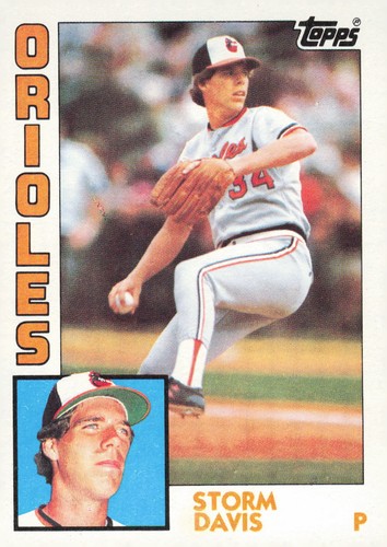 1984 Topps Storm Davis Baltimore Orioles | eBay