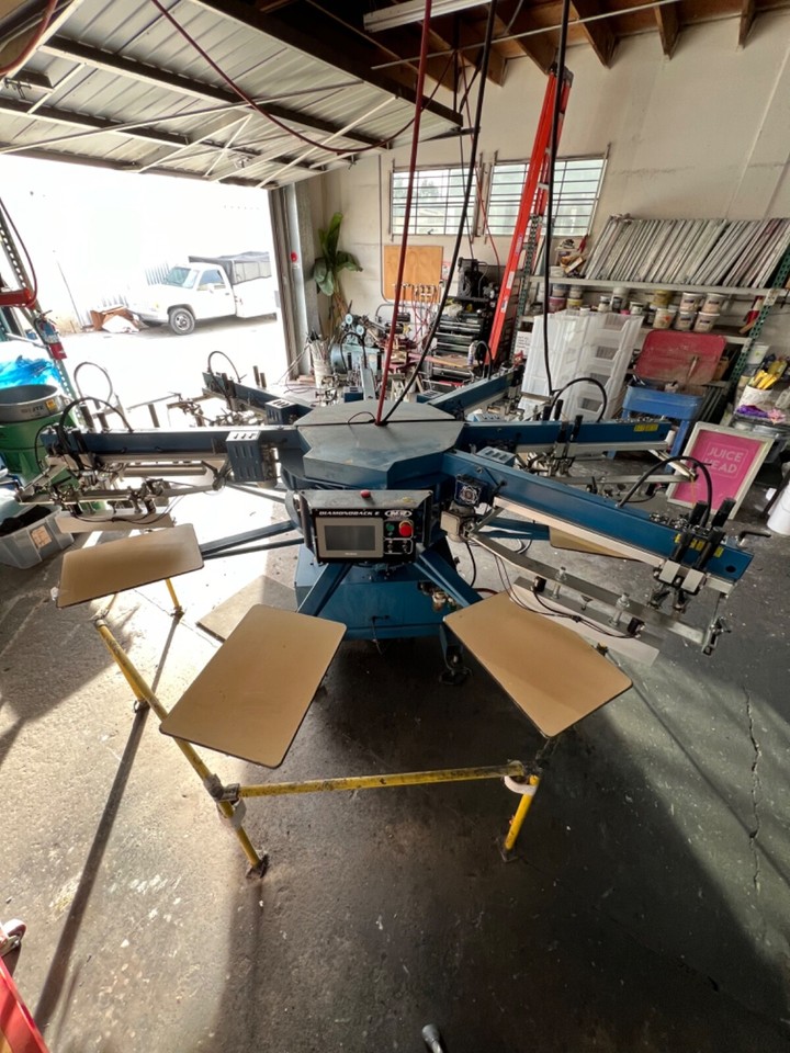 M&R Diamondback E screen printing machine 2020 model works exc | eBay