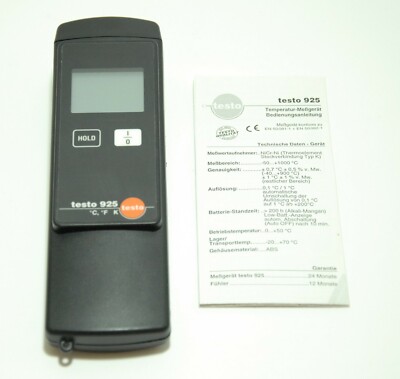 Testo 925 Digital Thermometer, No Probes | eBay