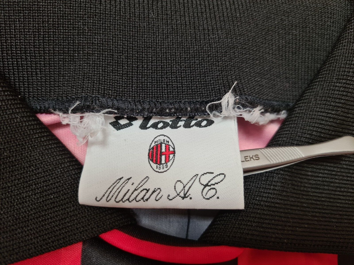 AC MILAN 1993 1994 HOME FOOTBALL SHIRT SOCCER JERSEY LONG AC MILAN 1993 1994 HOME FOOTBALL SHIRT SOCCER JERSEY LONG