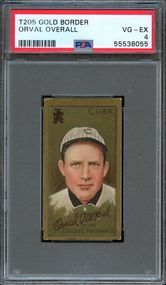 BB - 1909-11 T205 Gold Border - Orval Overall - PSA 4 - VG-EX | eBay