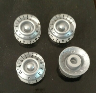 Silver Speed Knobs for USA for LP, ES, SG USA pots NEW | eBay